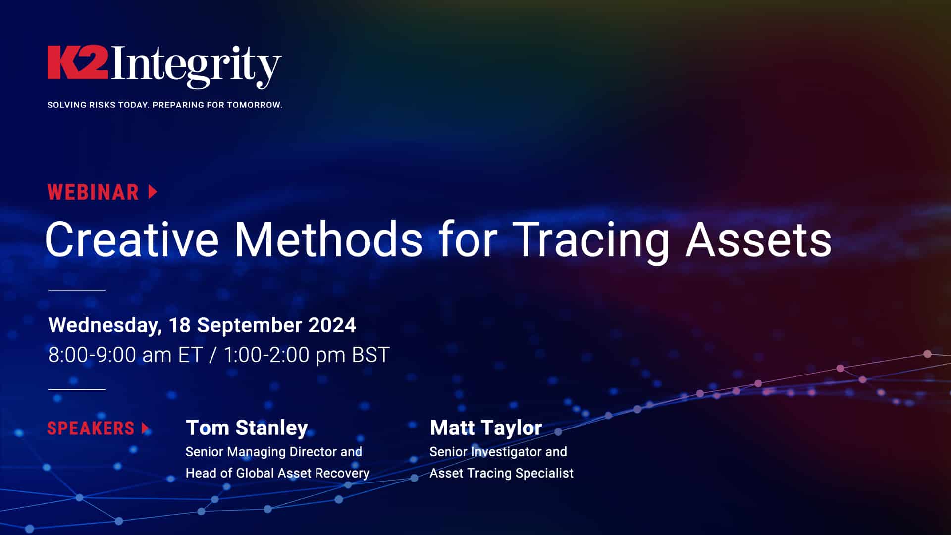Creative Methods For Tracing Assets - K2 Integrity