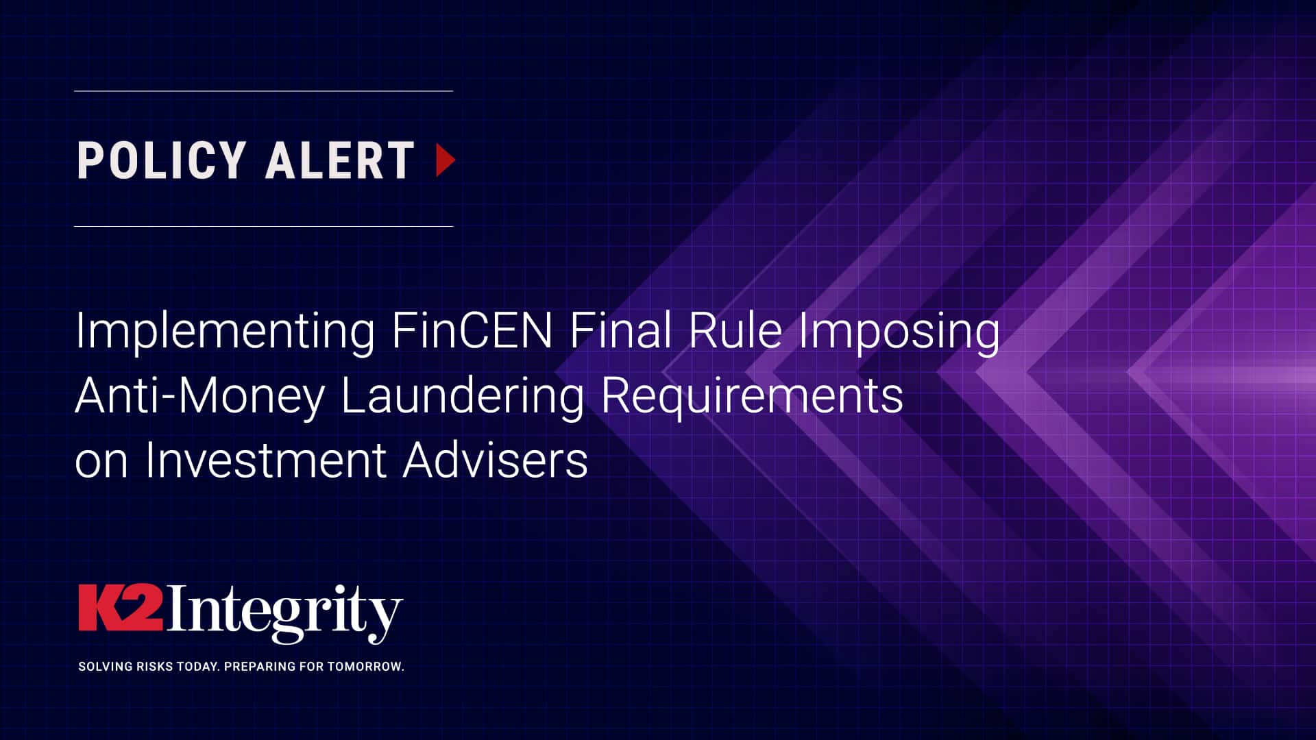 Implementing FinCEN Final Rule Imposing Anti-Money Laundering Requirements On Investment ...